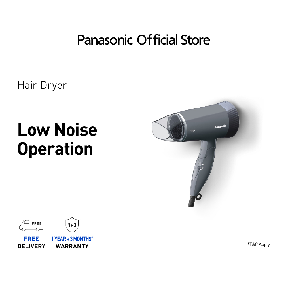 Panasonic EH-ND57-H605 Silent Hair Dryer (Grey) | Shopee Singapore