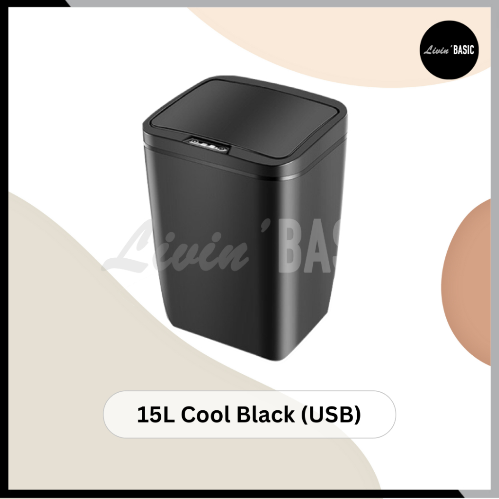15L Motion Sensor Bin Smart Dustbin / Rubbish Bin / Waste Bin Automatic ...