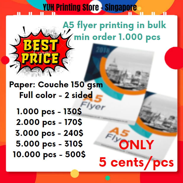 [SG seller] Cheapest A5 Flyer/Brochure PRINTING | Shopee Singapore