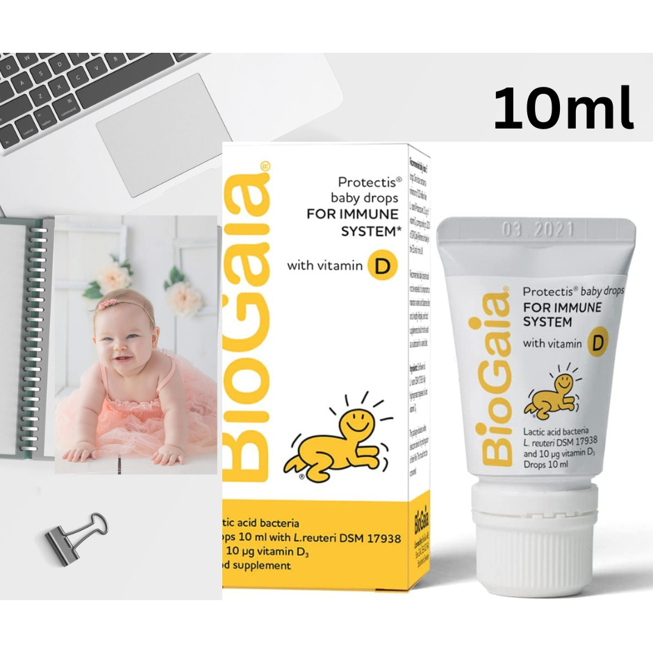 BioGaia Protectis Baby Drops with Vitamin D3 10ml (Gluten Free, Milk ...