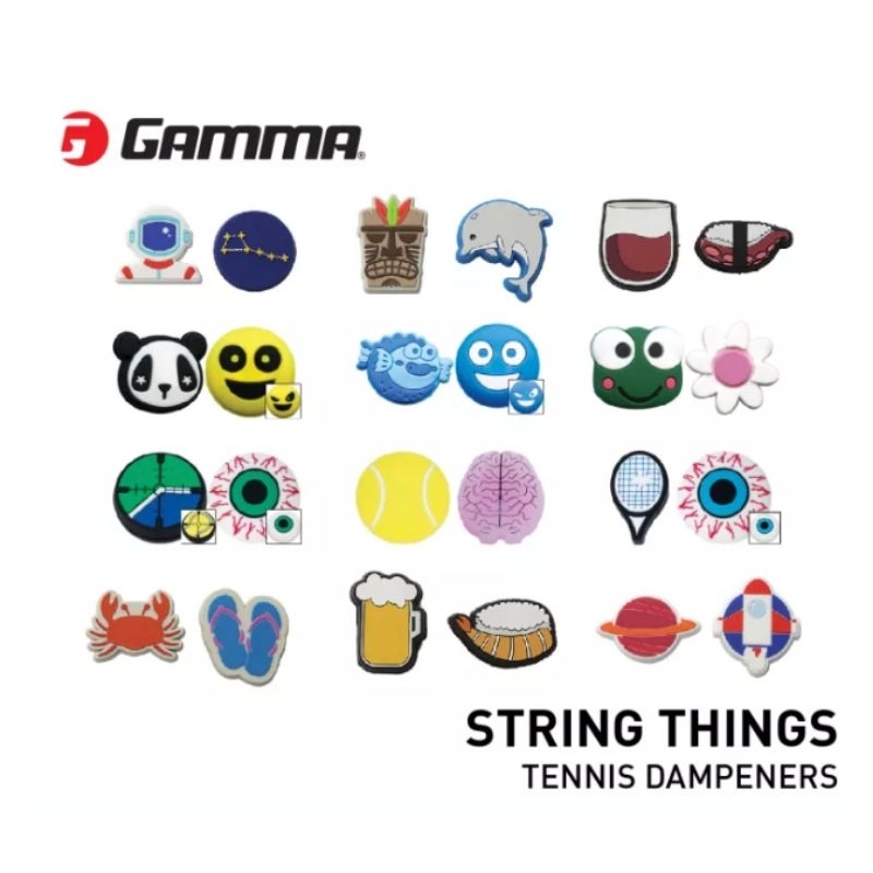 GAMMA Tennis Dampener - String Things (Tennis String Shock Absorber ...