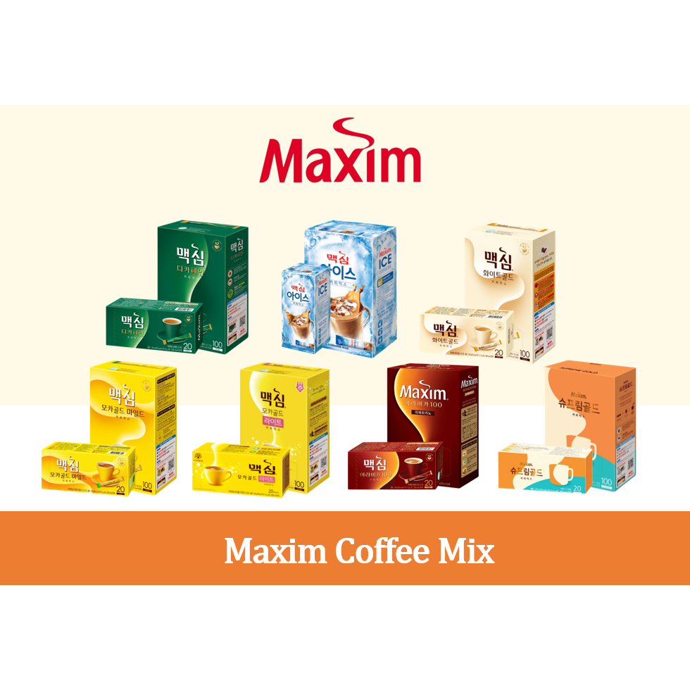 [Coffee]Maxim Coffee Mix 20T / 100T (Decaffeinated, Ice, White Gold ...