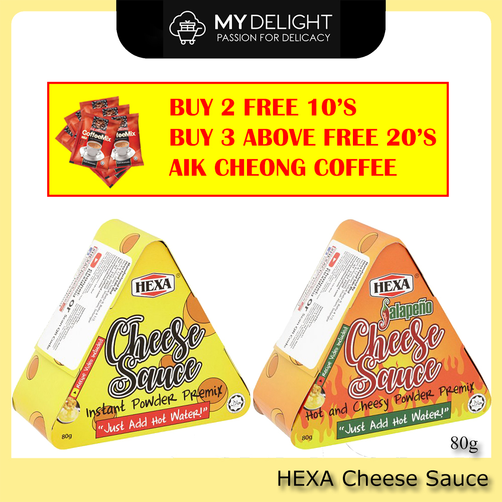 (80g) HEXA Cheese Sauce Instant Powder Premix Jalapeño Hot and Cheesy ...