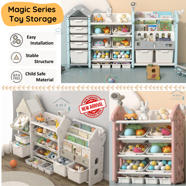 [SG Stock] Toy Storage - Magic / Rack Storage / Bookshelf Toys / Kids ...