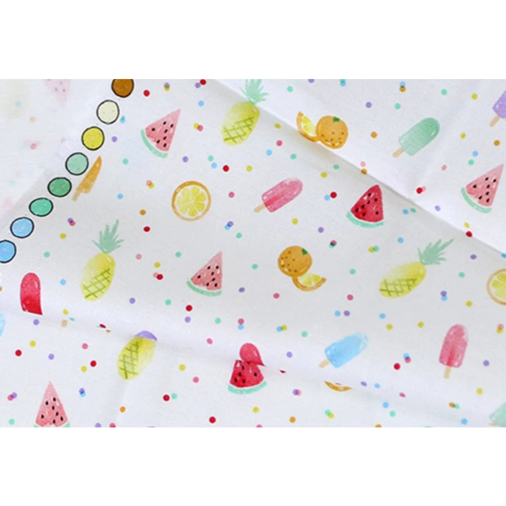 Popsicle Fruits Patterned Fabric, Cute, Kids, Sewing, Quilt made in ...