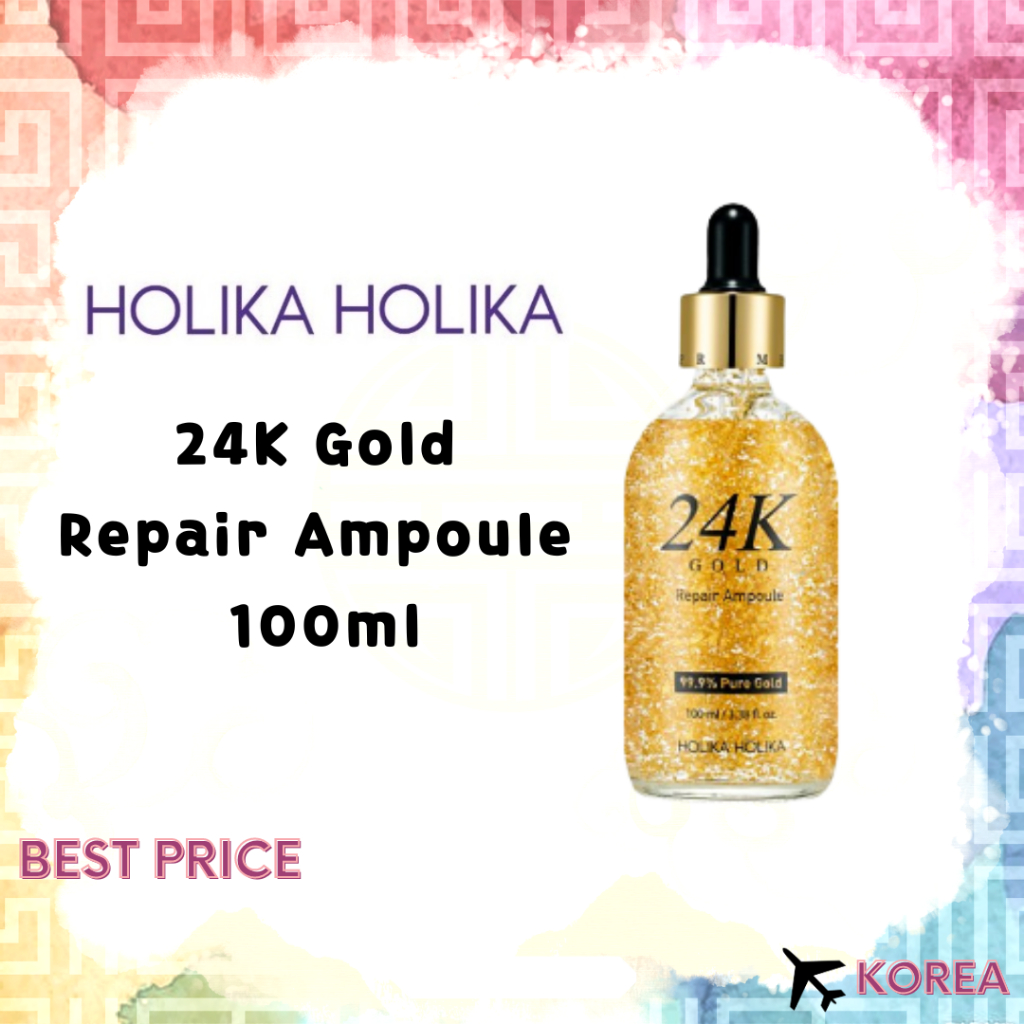 HOLIKA HOLIKA Prime Youth 24K Gold Repair Ampoule 100ml / skincare | Shopee Singapore