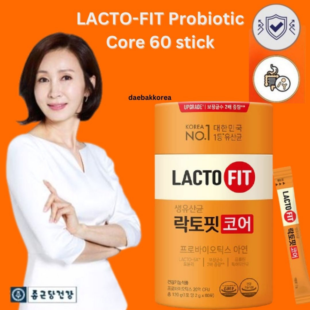 Korea Shipping Lacto-fit Probiotics Core 60 Sachet x2gr | Shopee Singapore