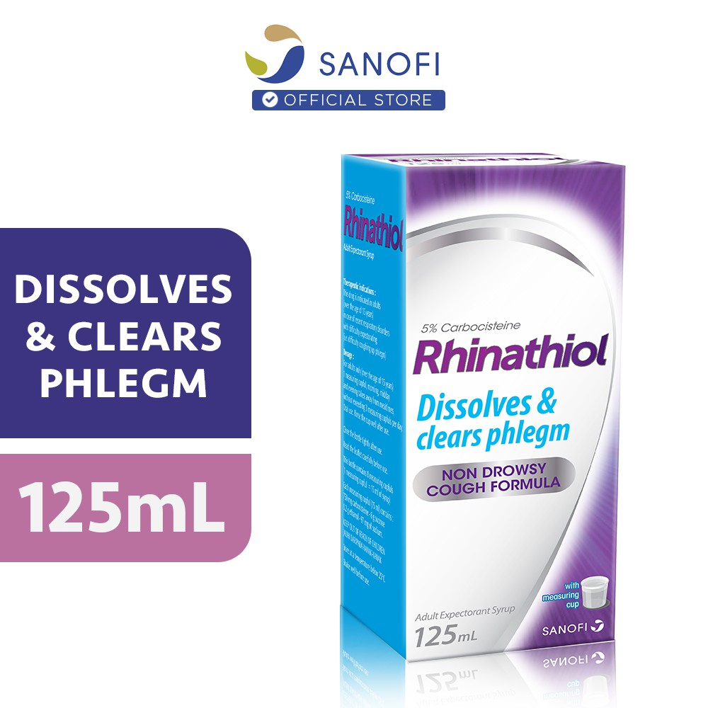 [Bundle of 2] Rhinathiol Cough Relief Adult Syrup 125ml | Shopee Singapore