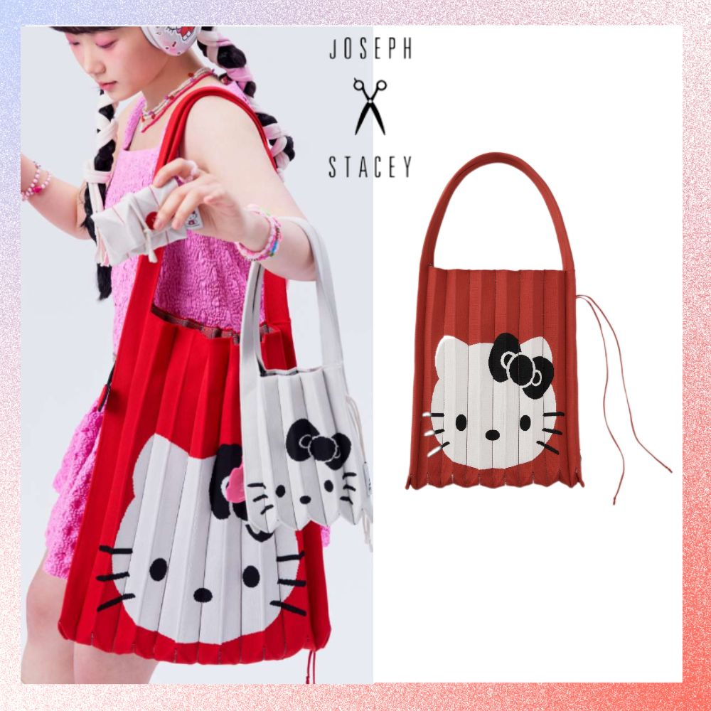 [JOSEPH & STACEY x Sanrio] Lucky Pleats Knit Big Shoulder Bag Hello ...