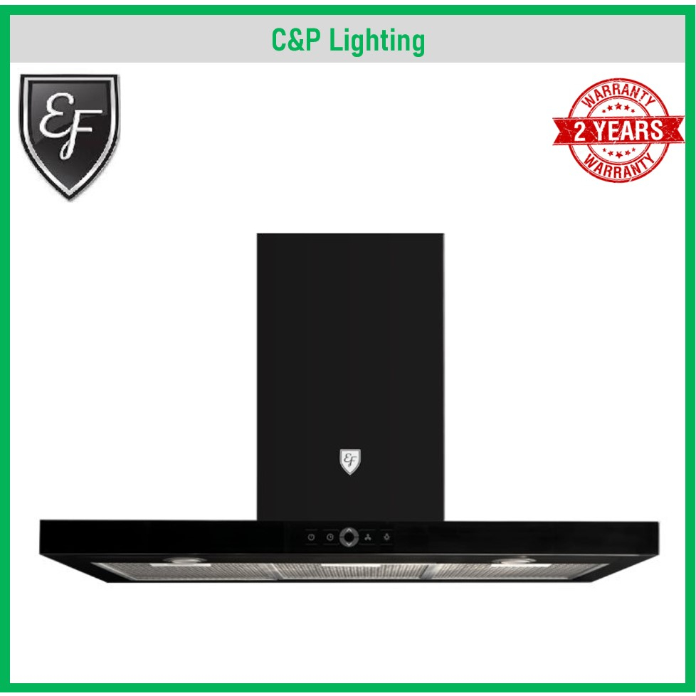 EF 90cm Matte Black Chimney Cooker Hood CK FINO PLUS BK | Shopee Singapore