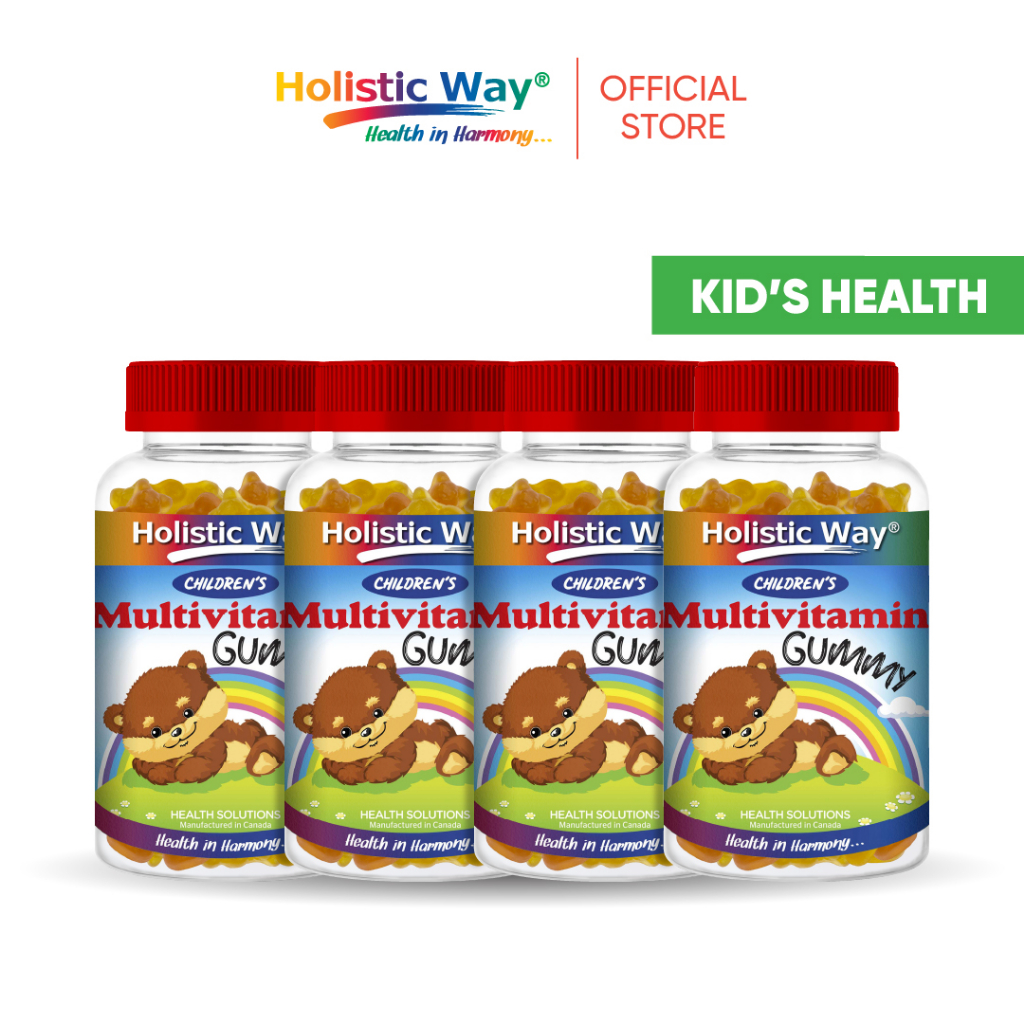 [Bundle of 4] Holistic Way Children's Multivitamin Gummy (90 Gummies x ...