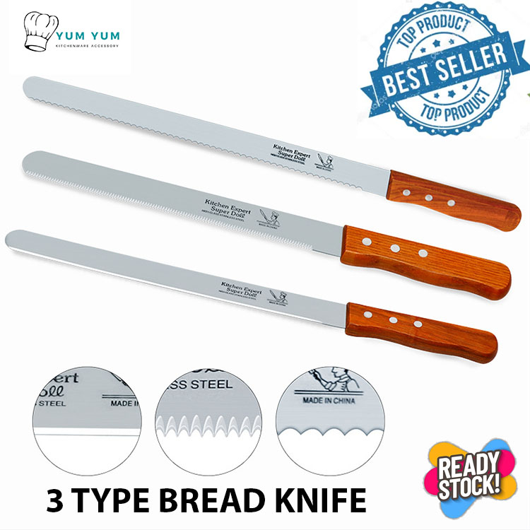 【SG READY STOCK】10 and 12 Inch Bread Knife (Baking / Bread / Cake) 蛋糕刀 ...