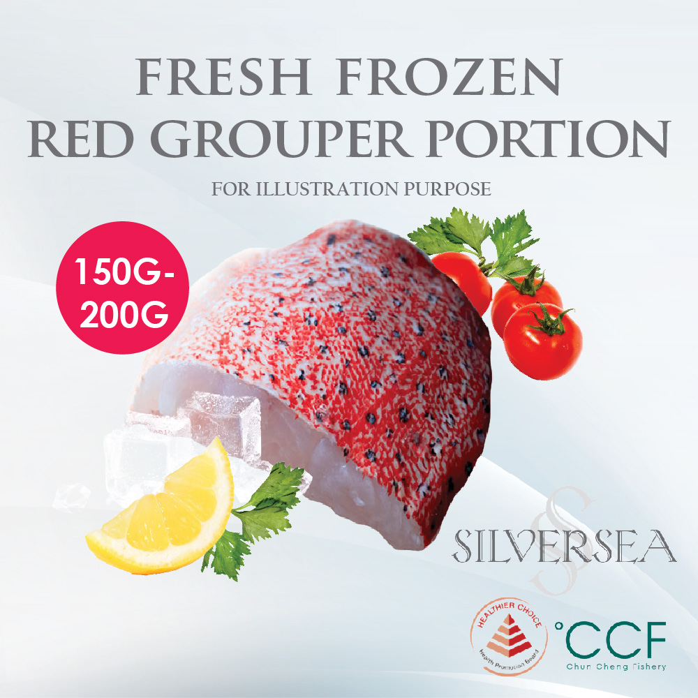 Silversea - Fresh Frozen Red Grouper Fish Portion 150-200G Fresh Frozen ...
