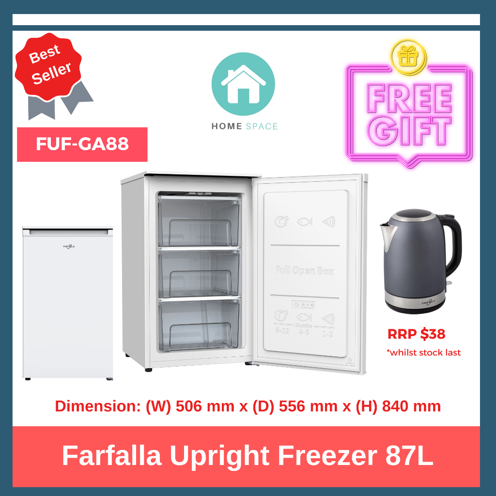 Farfalla Upright Freezer (87L) , FUF-GA88 - Best Seller! | Shopee Singapore