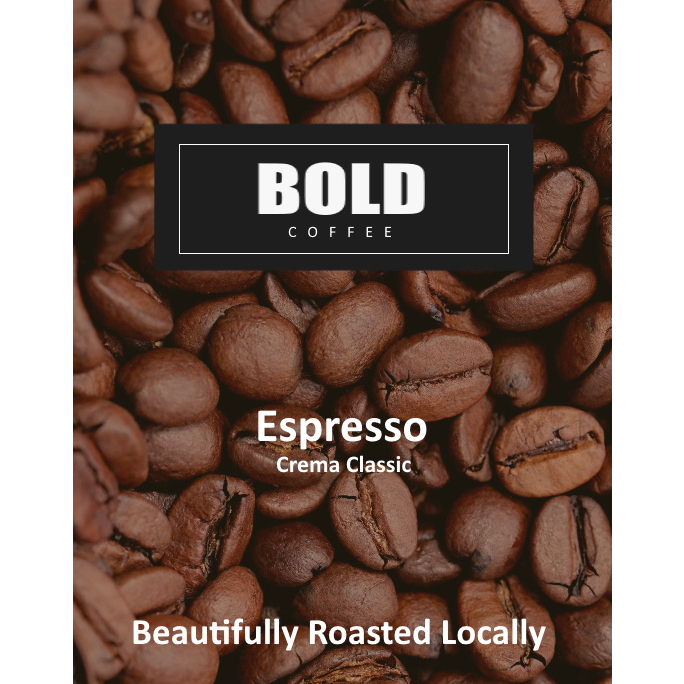 1kg BOLD Crema Classic Espresso Coffee Beans | Full Beans | Low Acidity ...