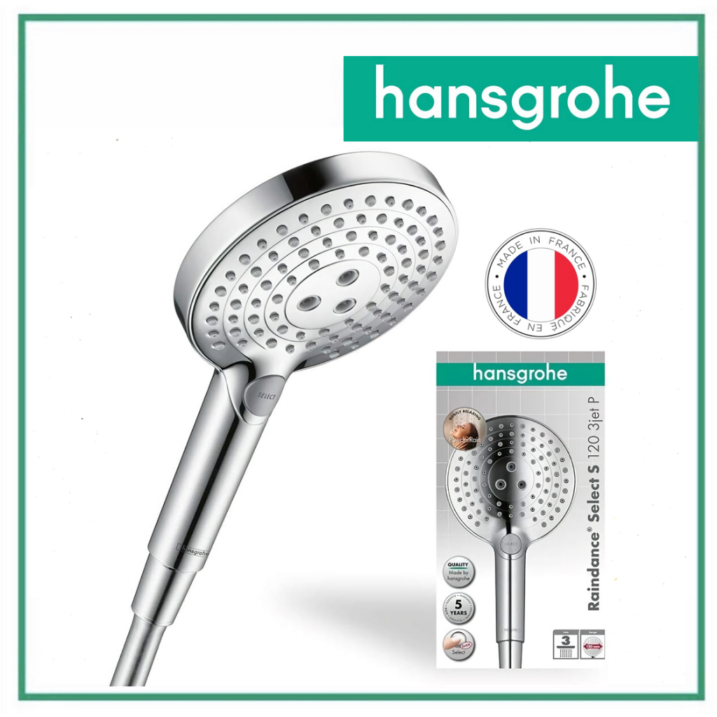 Hansgrohe Raindance Select S 120 3jet P With Powderrain Hand Rain