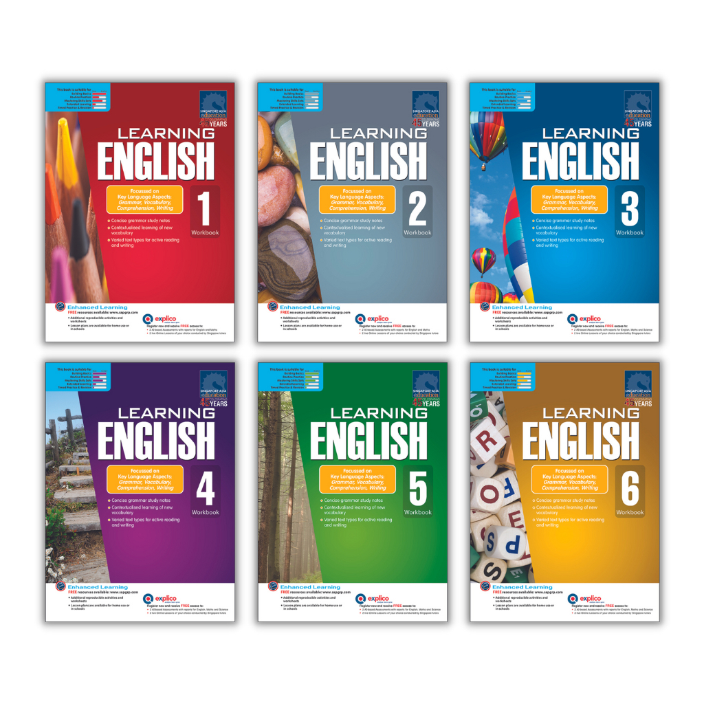 Learning English Workbook 1 - 6 | Topical | Primary English School ...