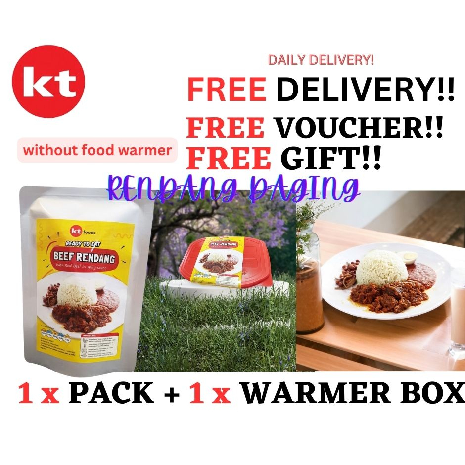 KT FOOD (1 PACK + 1 WARM BOX) BEEF RENDANG (READY-TO-EAT) | Shopee Singapore