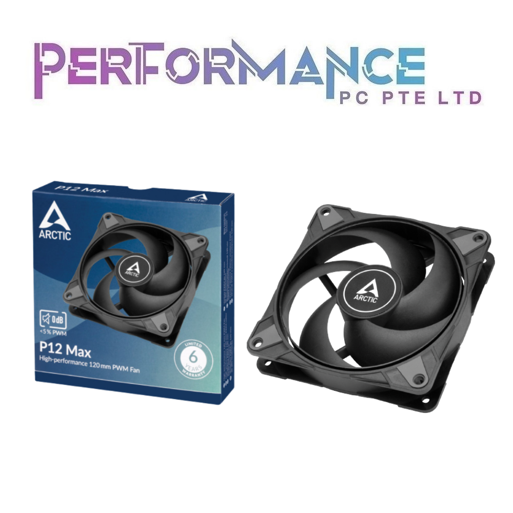 Arctic P12 Max High Performance 120 mm Fan 3300 RPM Non-ARGB Fan ...