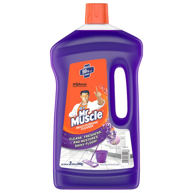 Mr Muscle Multi-Purpose Disinfectant Cleaner Lavender 2L | Shopee Singapore