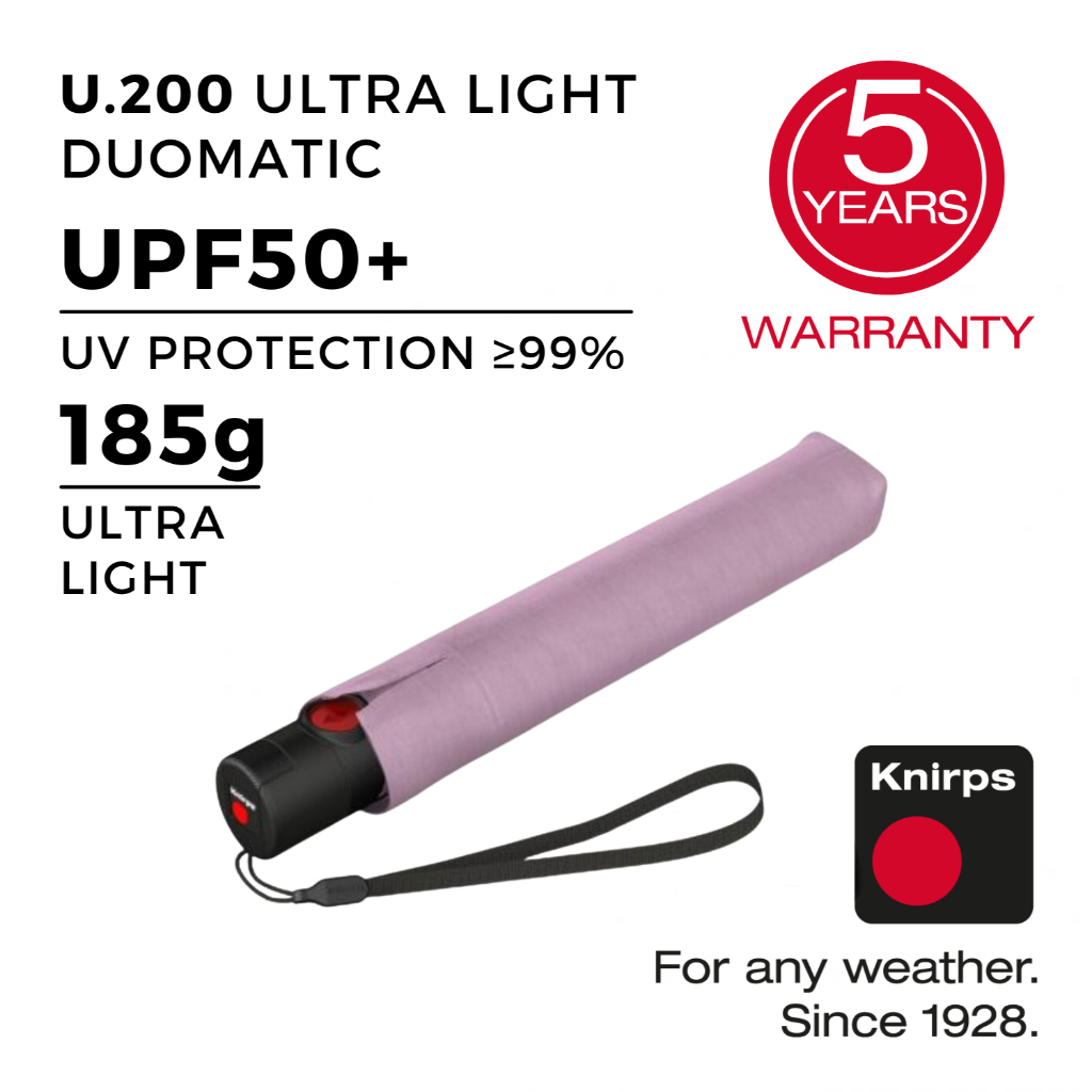 Knirps U.200 Ultra Light Duomatic Umbrella (w & w/o UV Protection ...