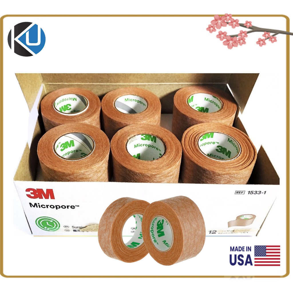 [SG Stock] 🇺🇸 3M Micropore Medical/Surgical Tape Skin Tone ...