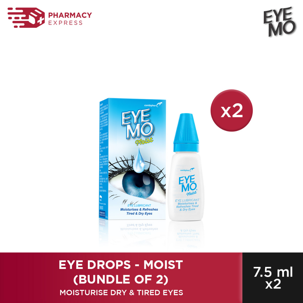 Eye Mo Moist Eye Drops 7.5ml (Bundle of 2) | D-fair Pharma | Shopee ...