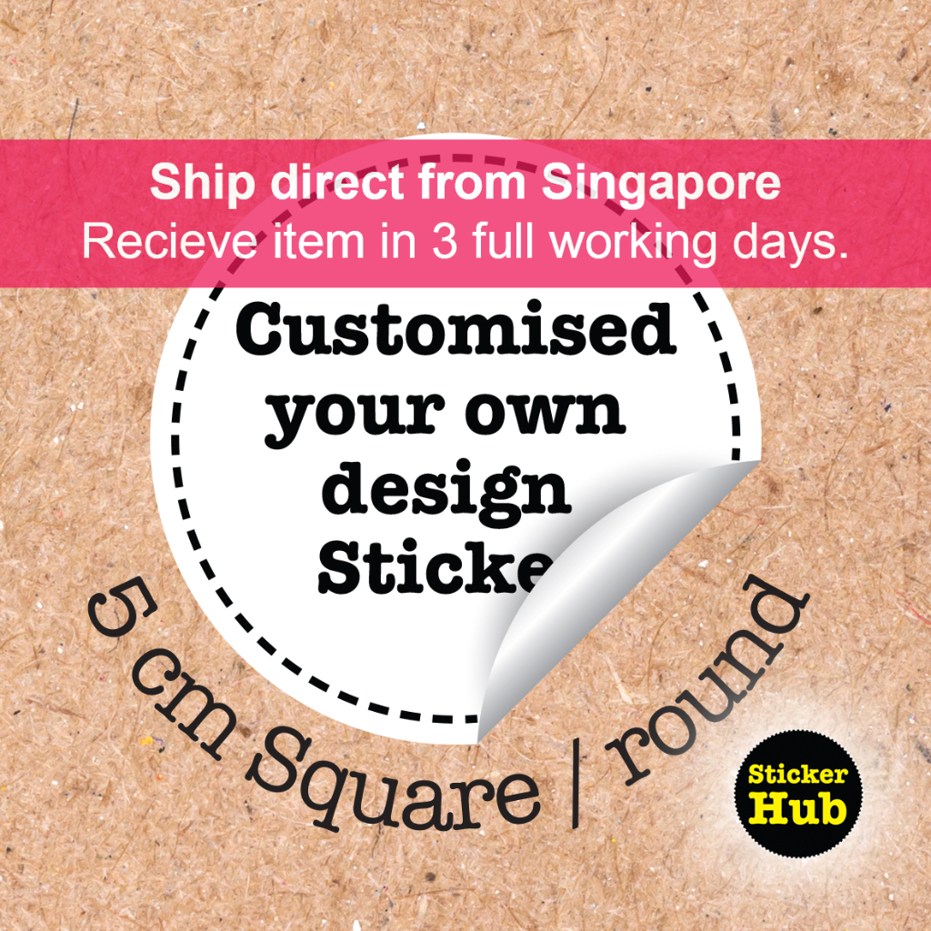 Customised Custom Sticker Label Printing Service, Personalised Logo ...