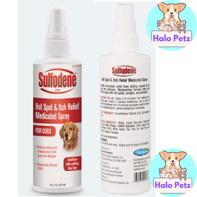 Sulfodene Medicated Hot Spot & Itch Relief Medicated Spray For Dogs ...