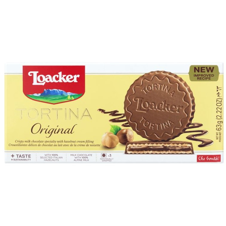 Loacker Tortina Peanut Butter/ Dark/ Original/ Triple Chocolate 63g ...
