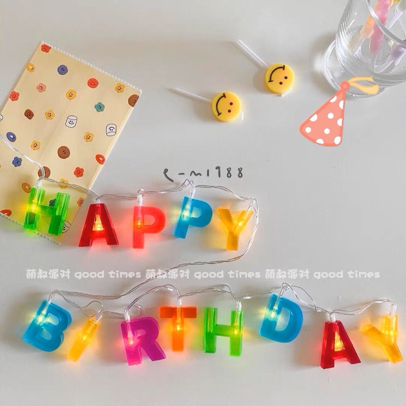 HAPPY BIRTHDAY Led Light Banner | Shopee Singapore