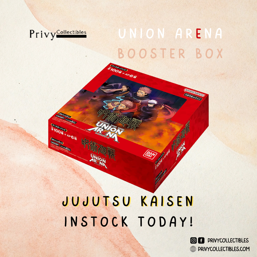 Union Arena Jujutsu Kaisen Booster Box | Shopee Singapore