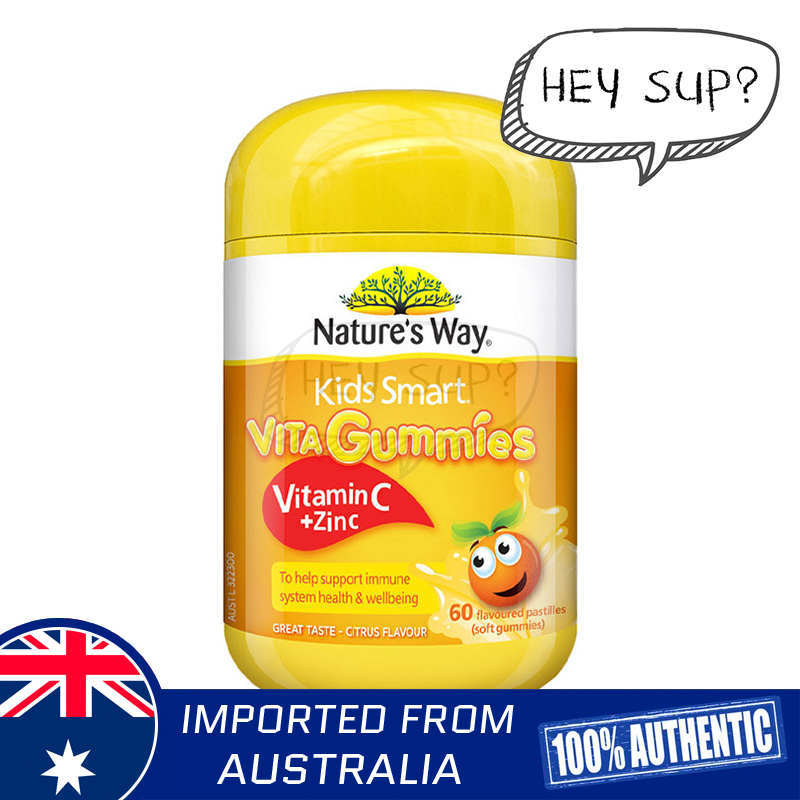 Nature's Way Kids Smart Vita Gummies Vitamin C + Zinc 60 Gummies ...