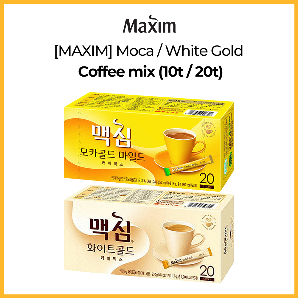 [Maxim] Mocha Gold / White Gold Instant Coffee (10T / 20T) | Shopee ...