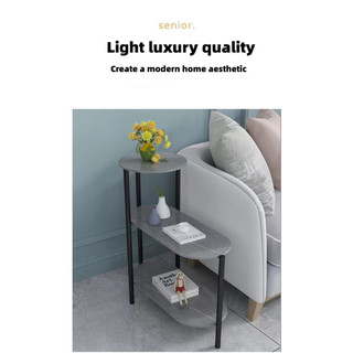 [SG Seller]Creative Sofa Side table wood table living room iron coffee ...