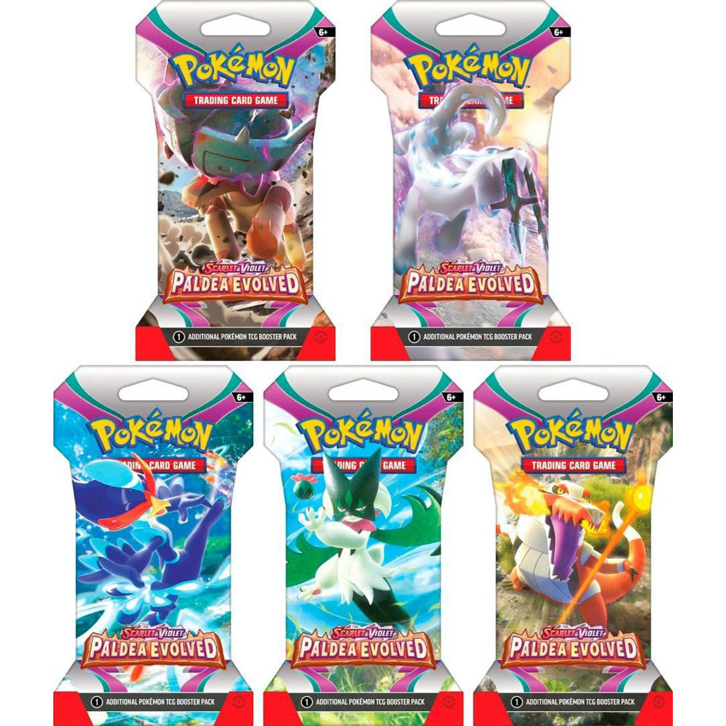 TCG Pokemon Scarlet & Violet Paldea Evolved Single Sleeved Booster ...