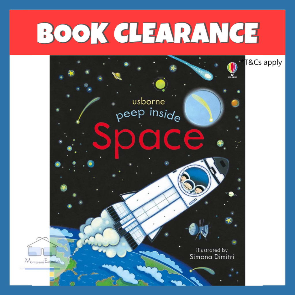 (Space) Usborne Peep Inside Children Hardcover Educational Interactive ...