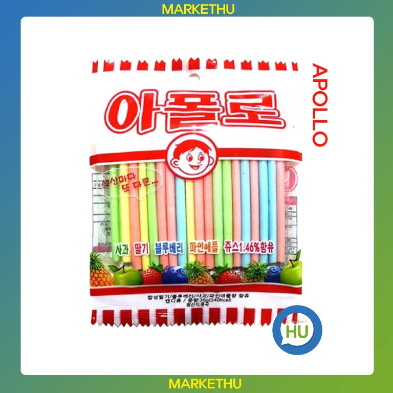 'Apollo' Retro Candy 36g Of Childhood Memories/korean Candy | Shopee ...