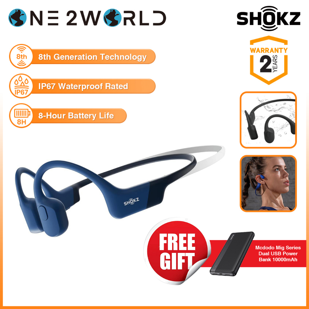 SHOKZ OpenRun Mini (AfterSHOKZ Aeropex Mini) -Bone Conduction Open-Ear ...