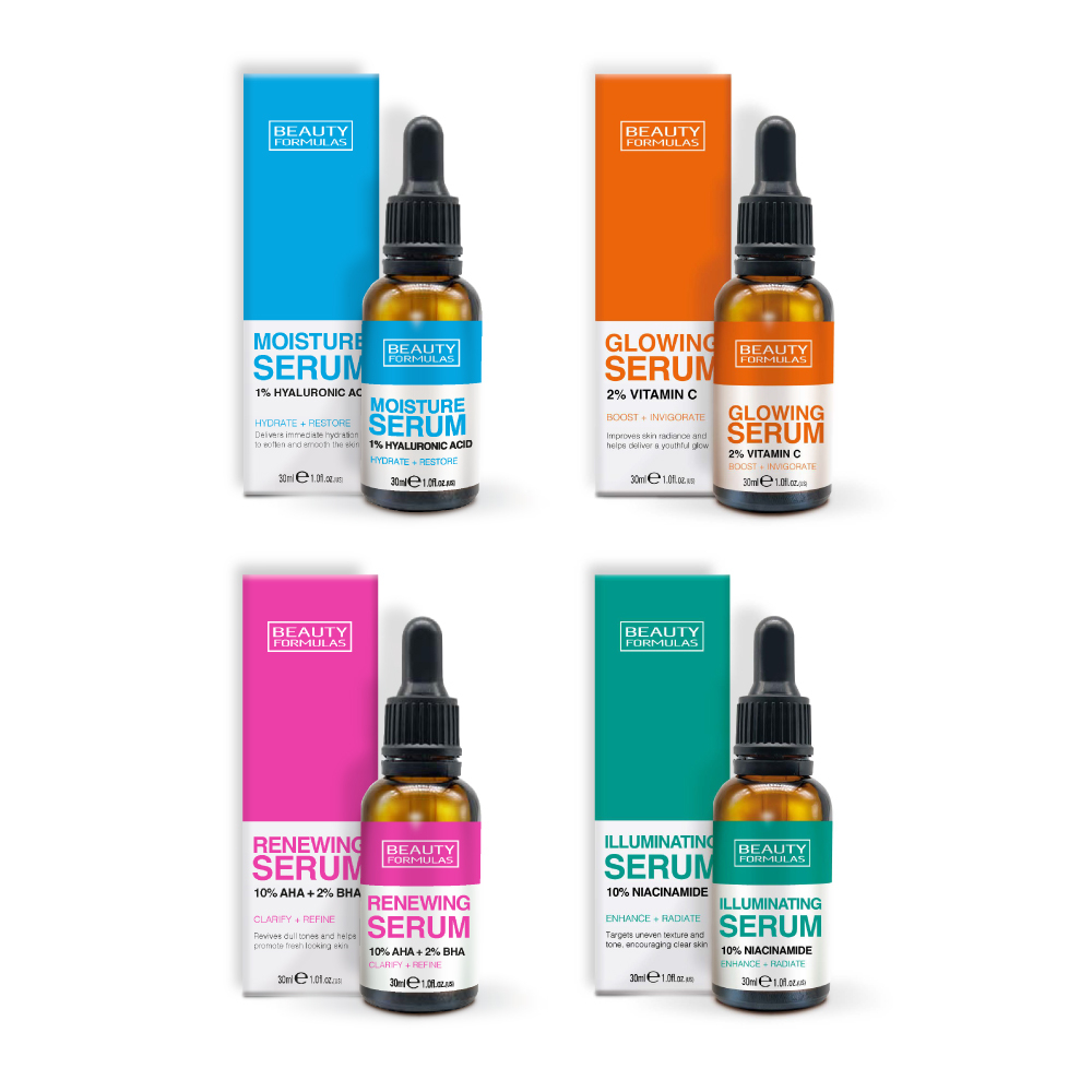 Beauty Formulas Serum 30ml（Moisture / Renewing / Glowing / Illuminating ...