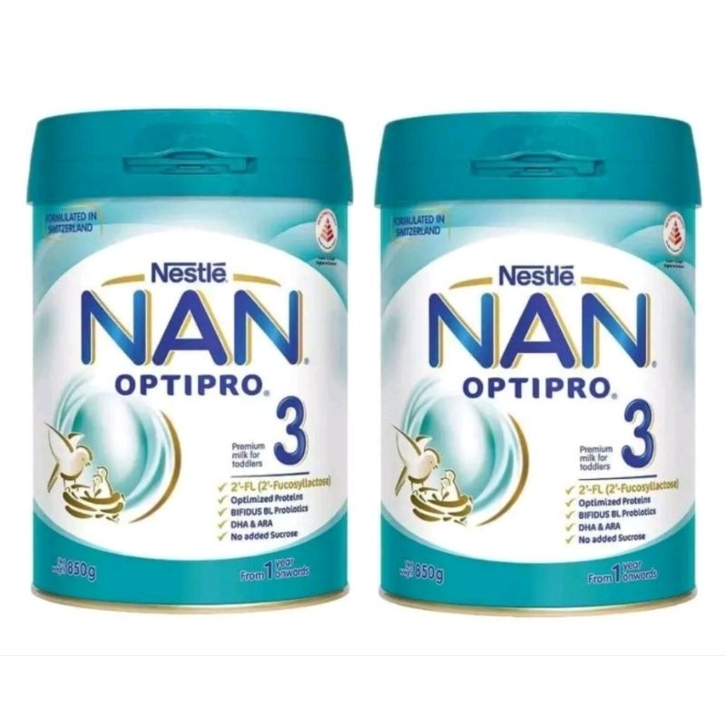 (Bundle of 2) Nestle Nan Stage 3 850grams (Dented tin) (Singapore ...