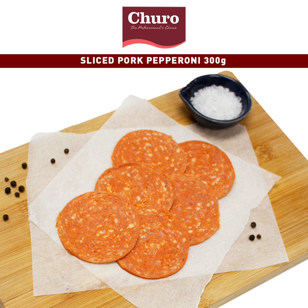 Churo | Pork Pepperoni Sausage Sliced 300g | Frozen | Shopee Singapore