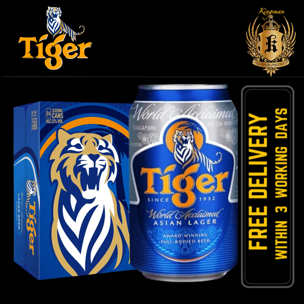 Tiger Beer Can 24 x 320ml (BBD: Dec 2023) | Shopee Singapore