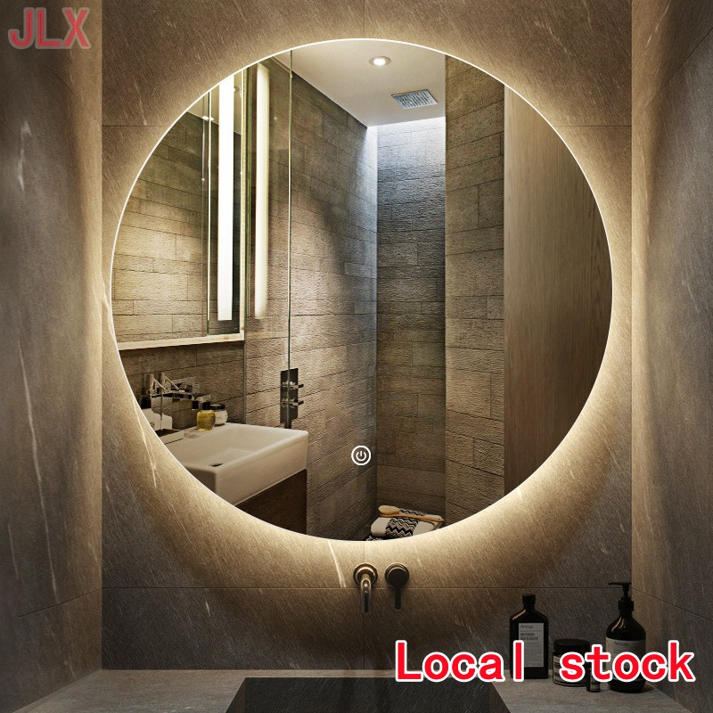 LED bathroom mirror smart mirror round mirror defogging waterproof ...