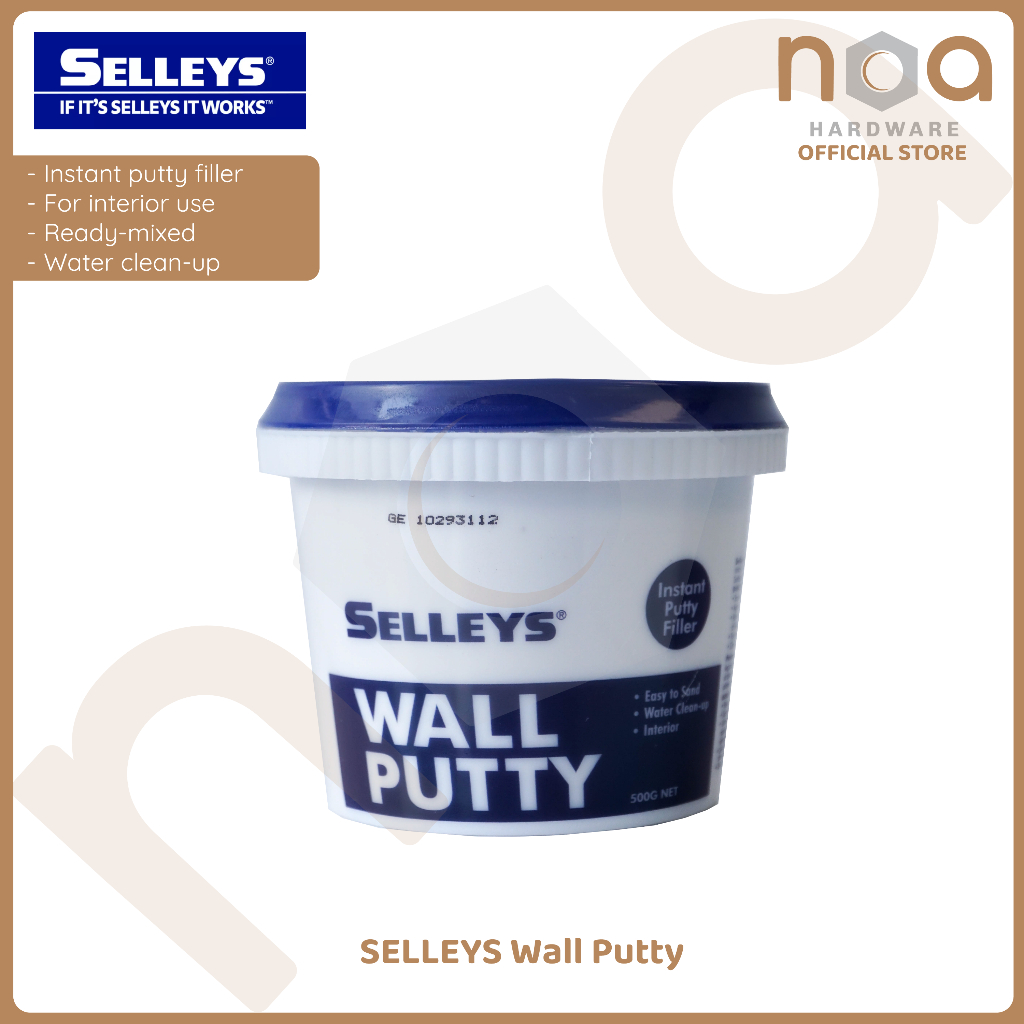 SELLEYS Wall Putty Instant Putty Filler 500g [Bundle Deal] | Shopee ...