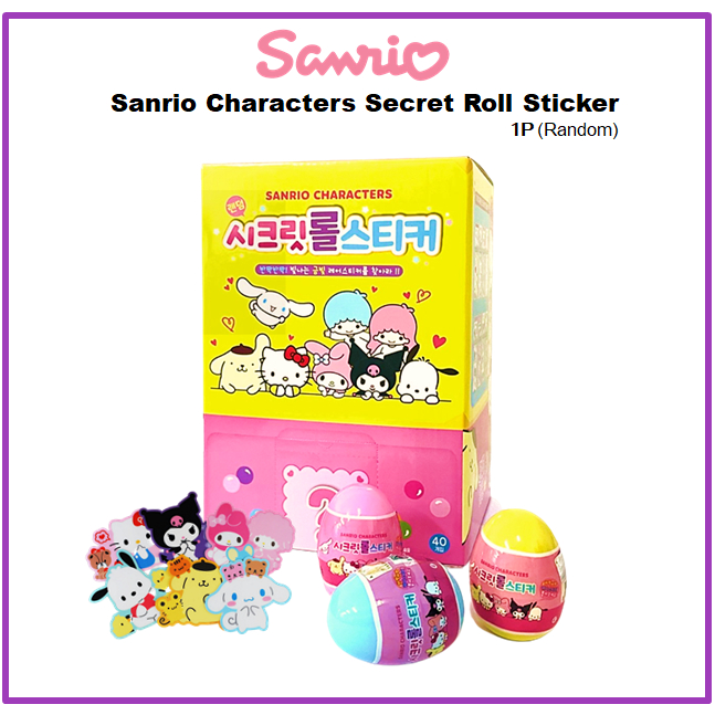 [SANRIO] Sanrio Characters Secret Roll Sticker 1P (Random) | Shopee ...
