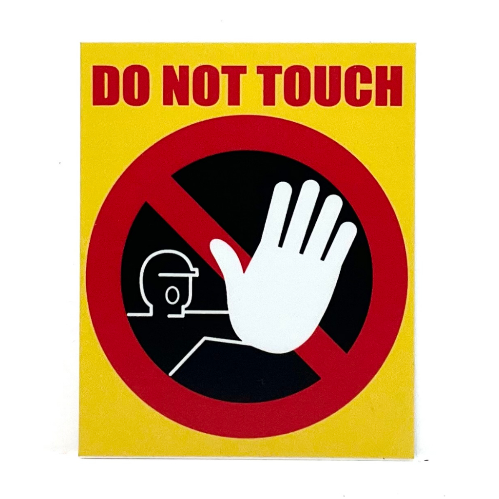DO NOT TOUCH ACRYLIC SIGNAGE | Shopee Singapore