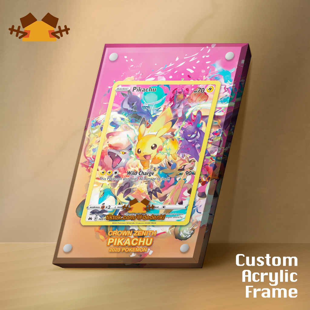 Pikachu Crown Zenith Custom Acrylic Frame | Shopee Singapore