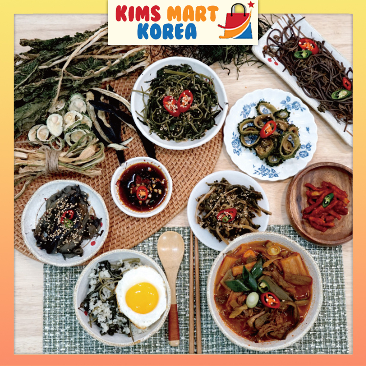 Korean Dried Vegetable Bellflower Root, Bracken Fiddlehead, Jujube ...