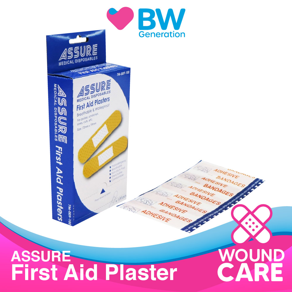 ASSURE - First Aid Plaster (100 Pc/Box) - by BW generation (Exp:20-11 ...